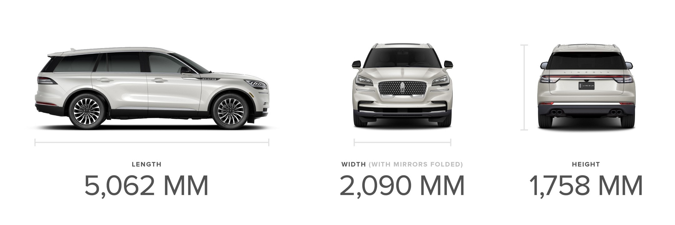 2023 Lincoln Aviator® SUV Reserve Detailed Specifications